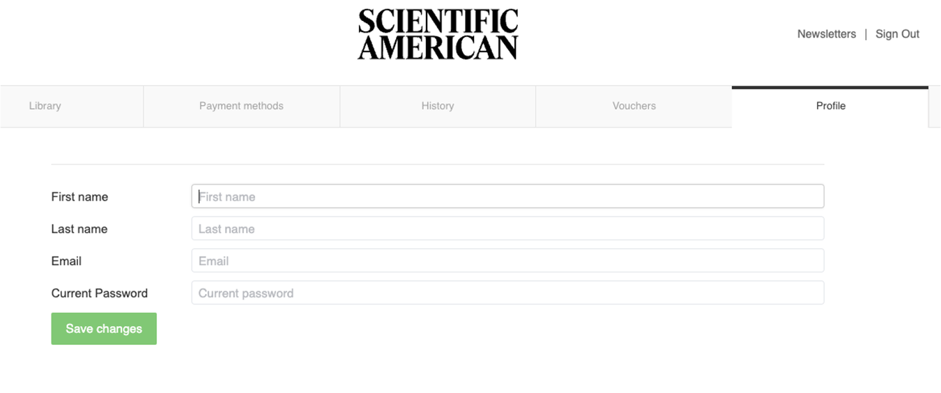 Subscriptions & Account | Scientific American