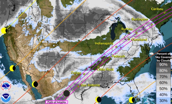 The Latest Weather Forecast along the Total Solar Eclipse Path ...