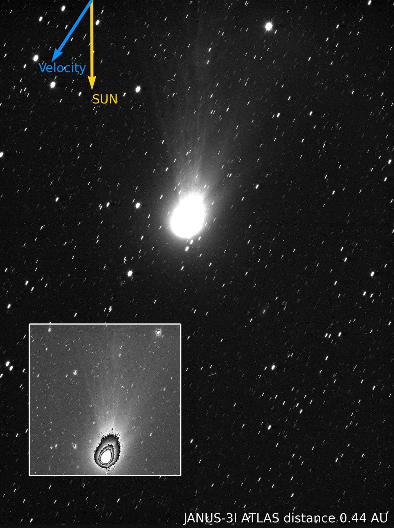 Interstellar Comet 3I/ATLAS captured speeding through the solar system ...