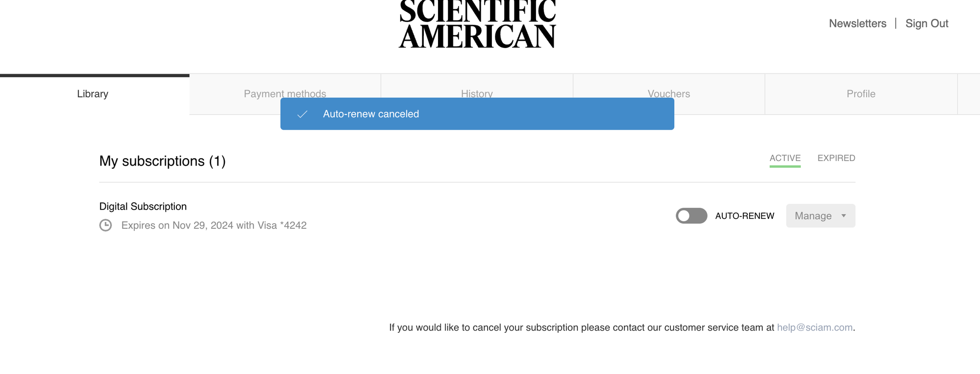 Subscriptions & Account | Scientific American
