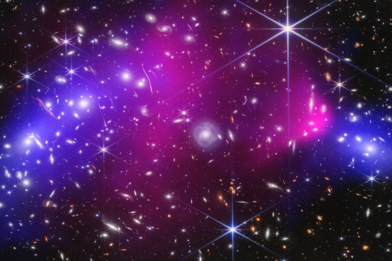 NASA’s JWST Hunts Dark Matter in Stunning Image of Bullet Cluster ...
