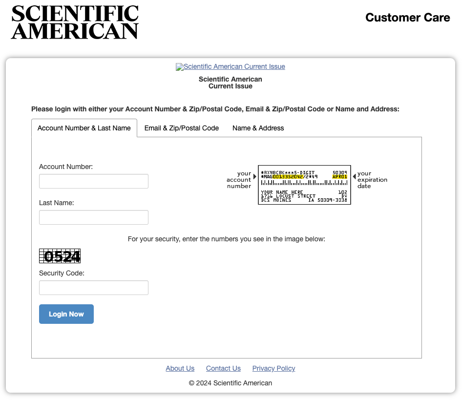 Subscriptions & Account | Scientific American