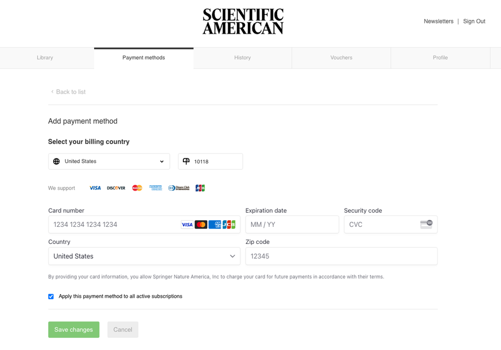 Subscriptions & Account | Scientific American