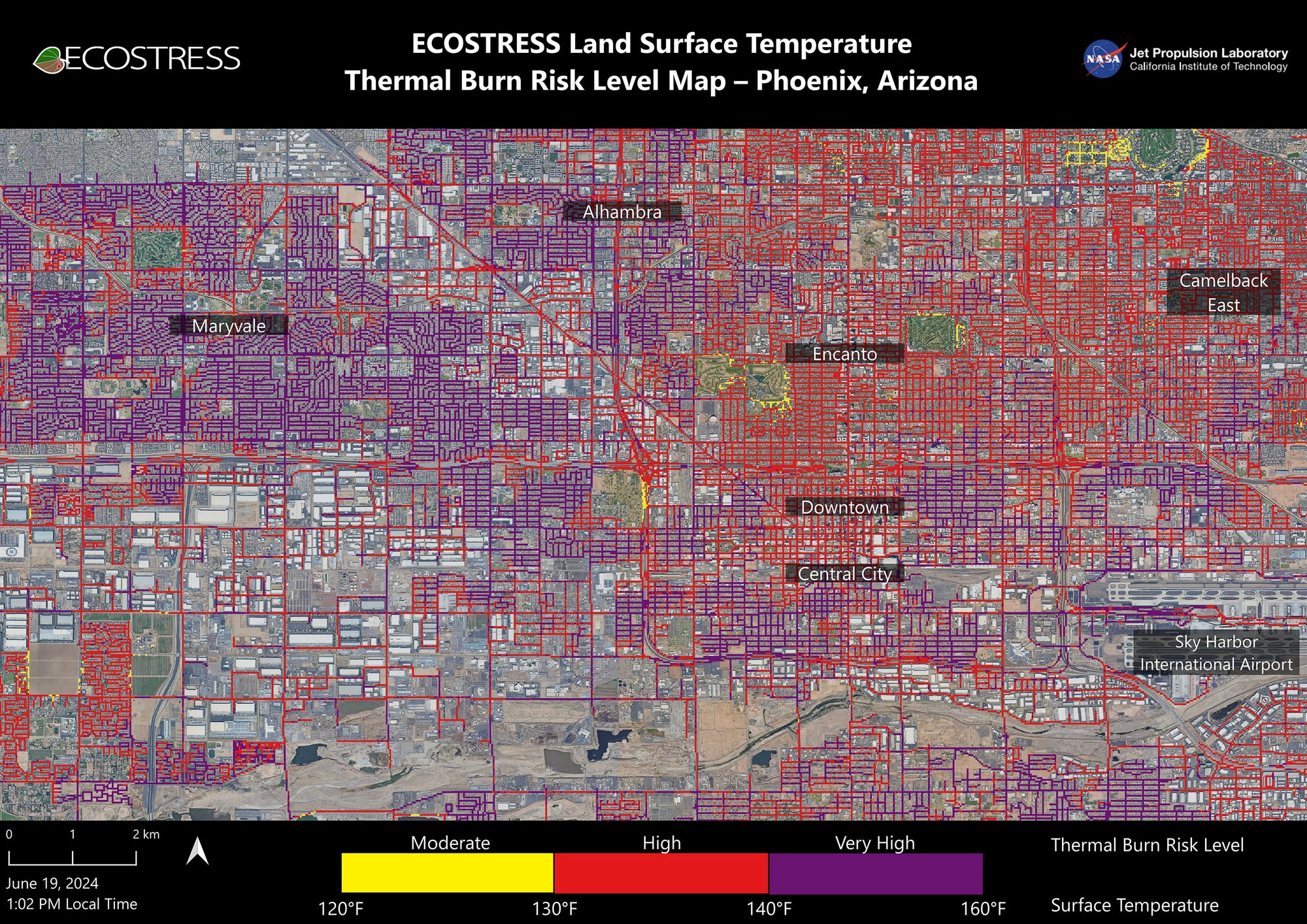 New NASA Heat Map Shows Scorching Streets That Can Burn Skin in Seconds ...