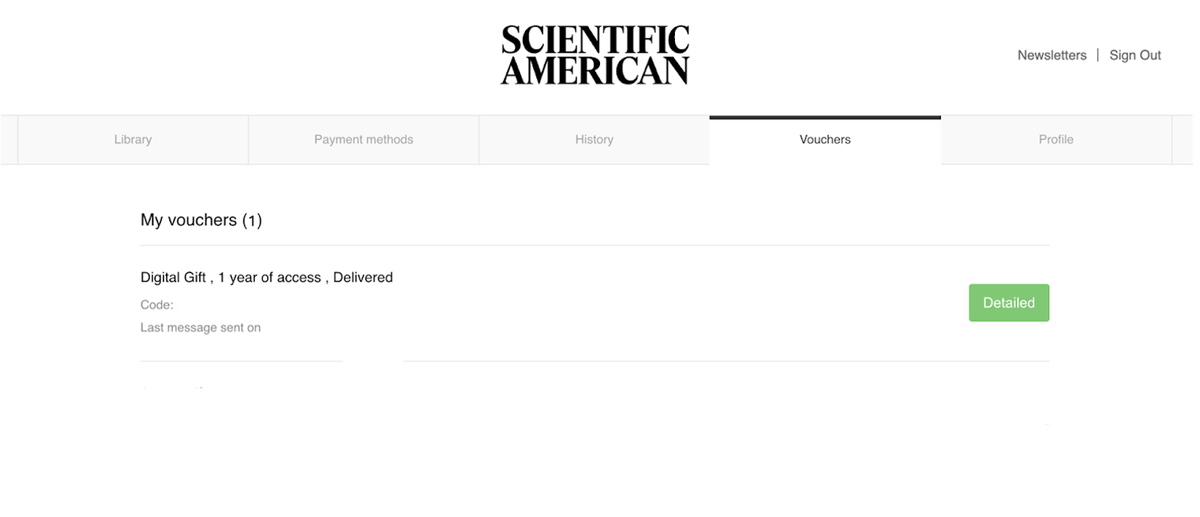 Subscriptions & Account | Scientific American