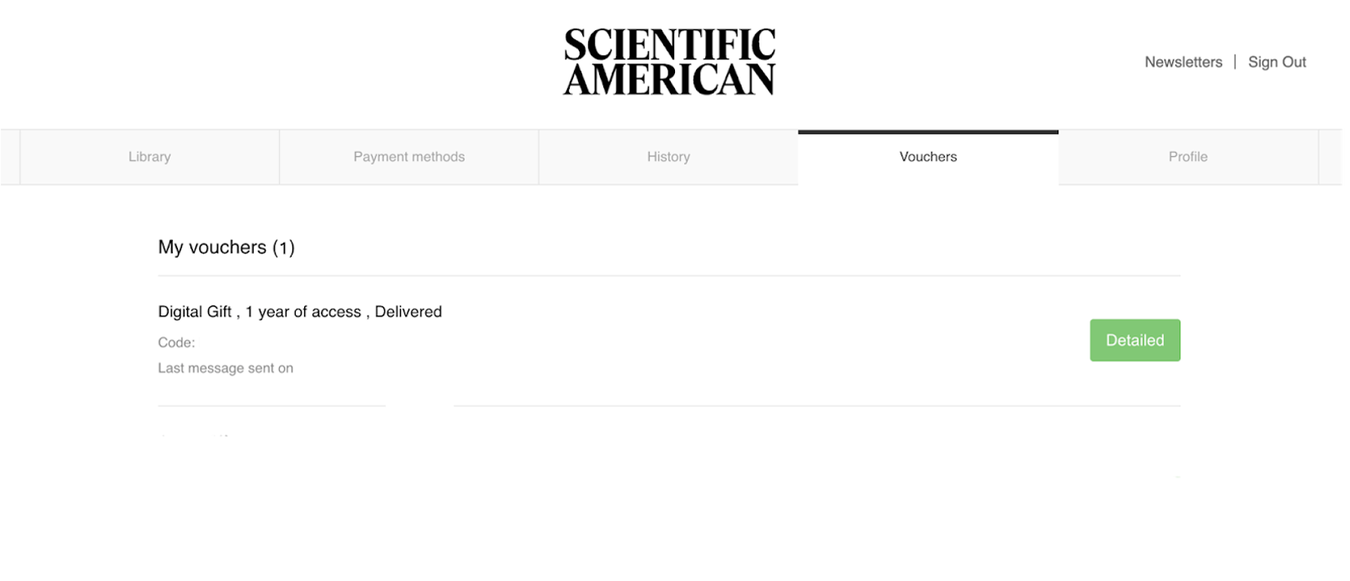 Subscriptions & Account | Scientific American