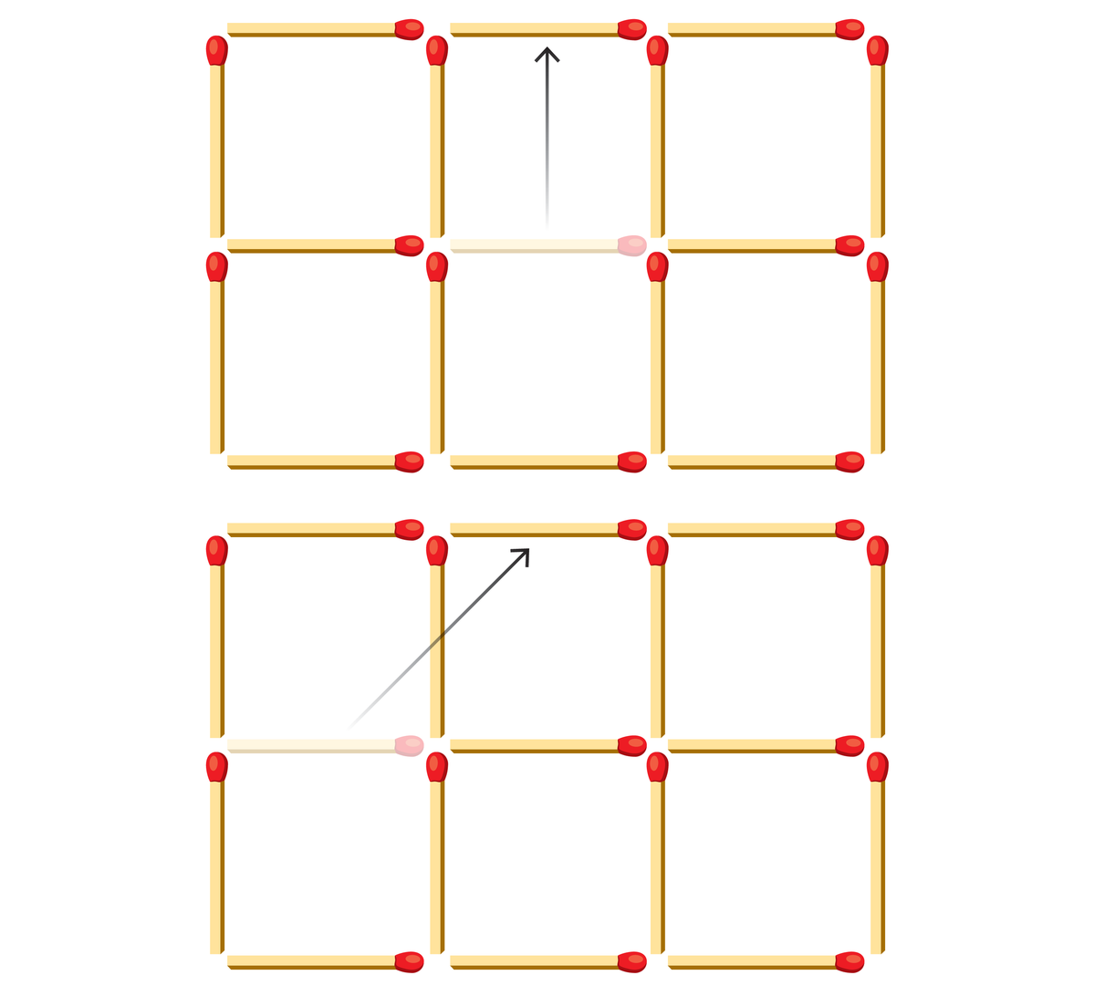Math Puzzle: Make matchstick squares | Scientific American