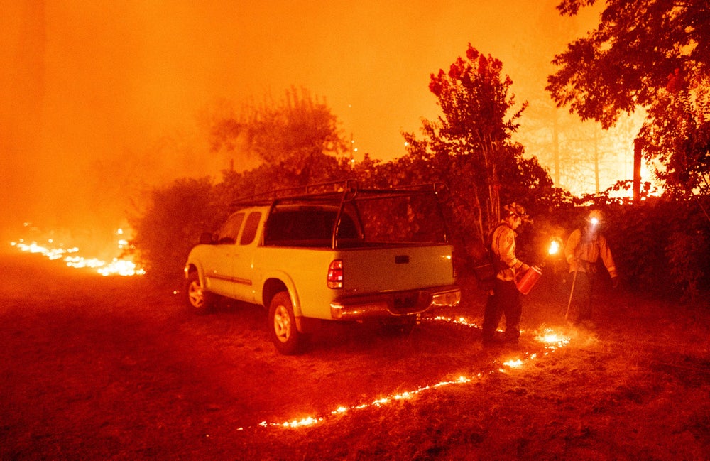 Photos Show Massive Wildfires Devastating Oregon and California ...
