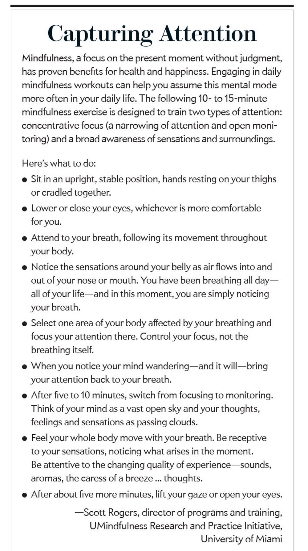 Mindfulness Can Improve Your Attention and Health | Scientific American