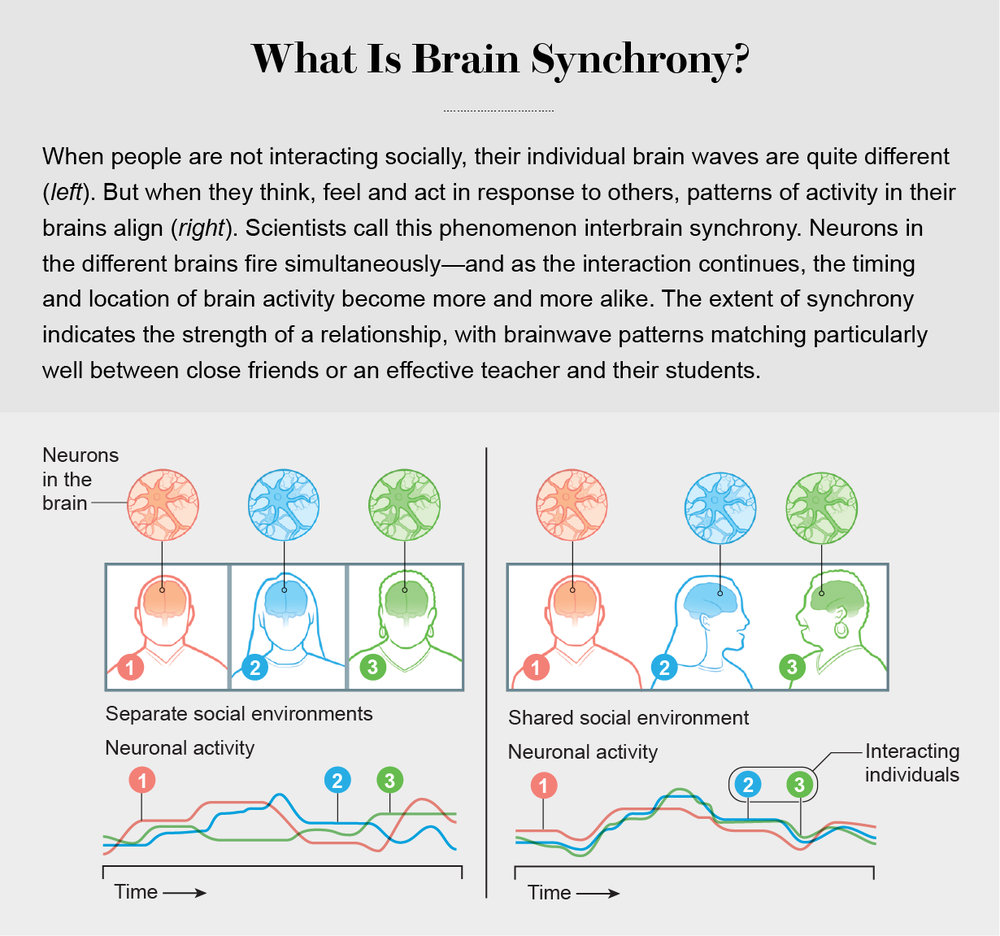 Brain Waves Synchronize when People Interact | Scientific American
