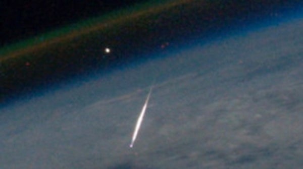 Astronaut Snaps Spectacular Meteor Photo from Space - Scientific American