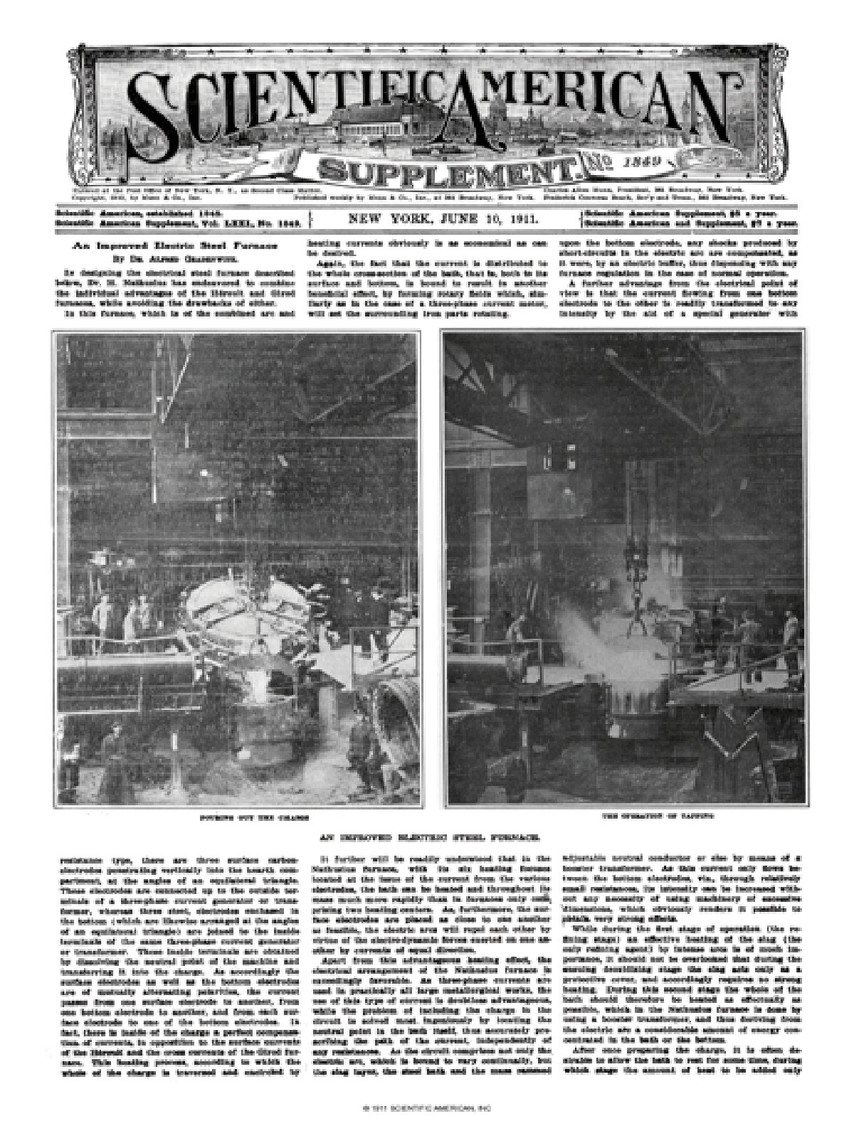 Scientific American Supplements Volume 71, Issue 1849supp | Scientific ...