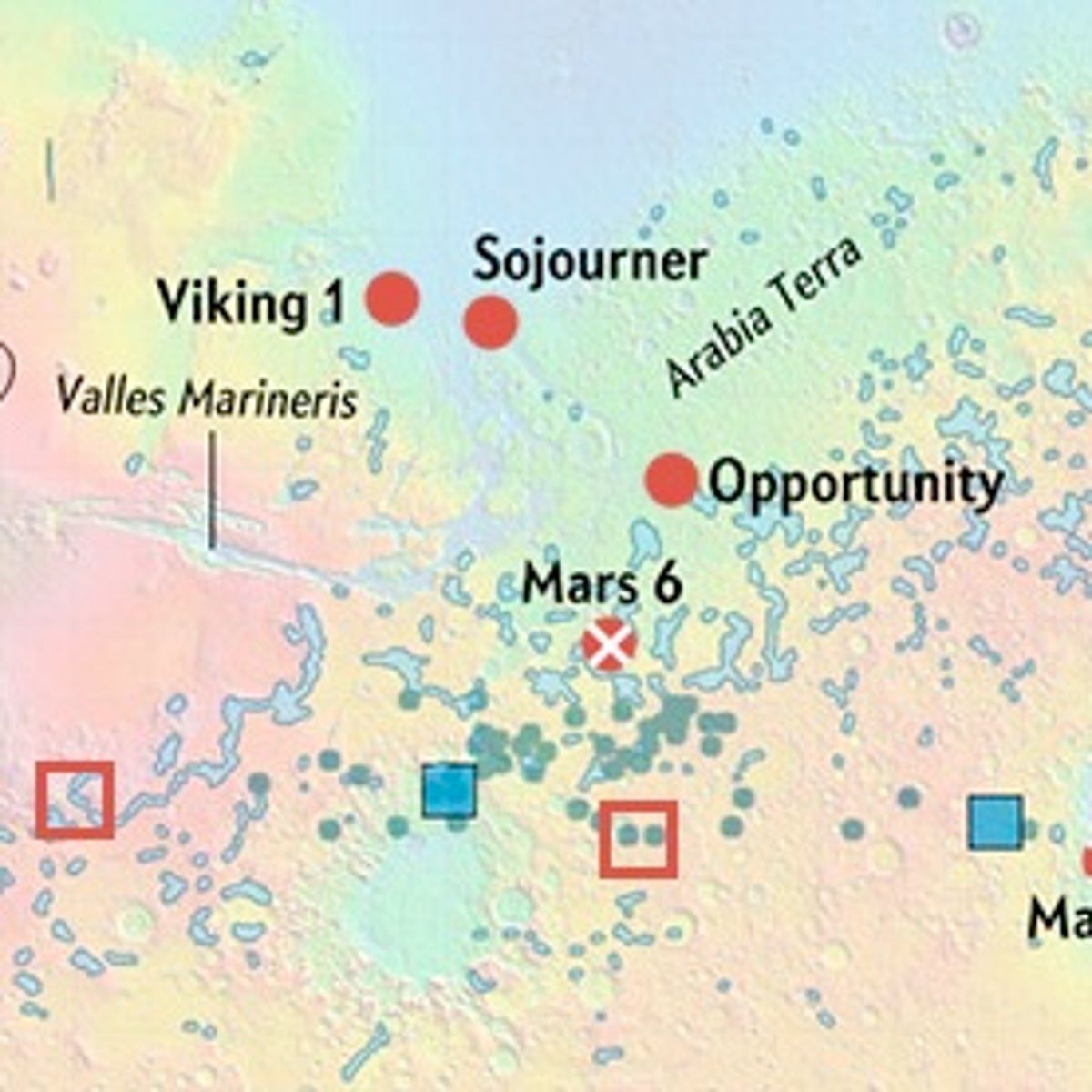 Mapping Mars: Where Have All the Landers Gone? [Interactive ...