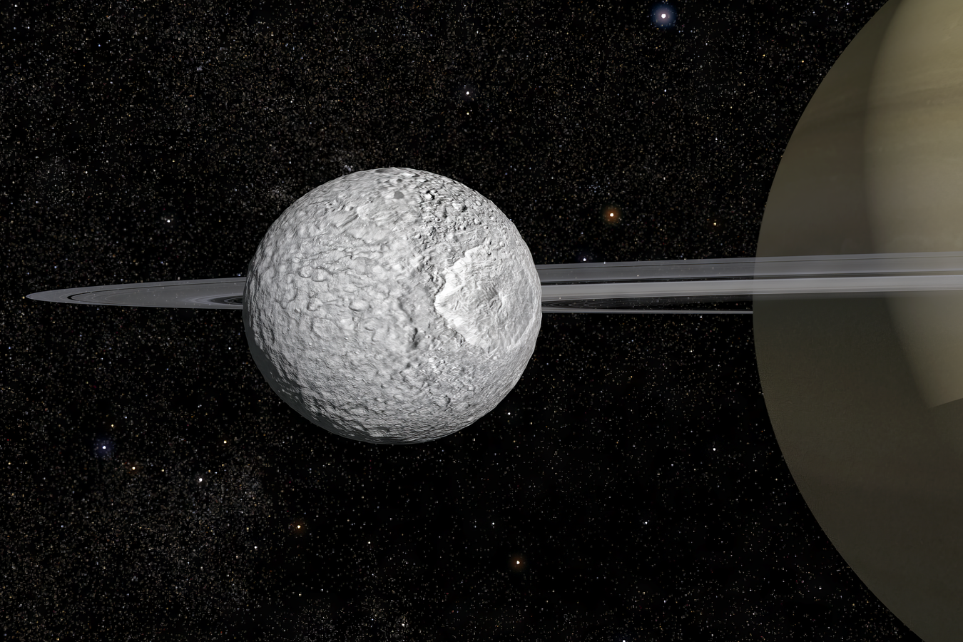 Saturn's 'Death Star' Moon May Hide a Massive, Shockingly Young Ocean ...