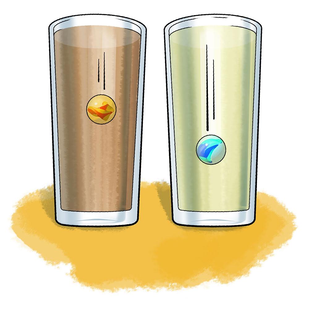 Marble Race--in Liquid! | Scientific American