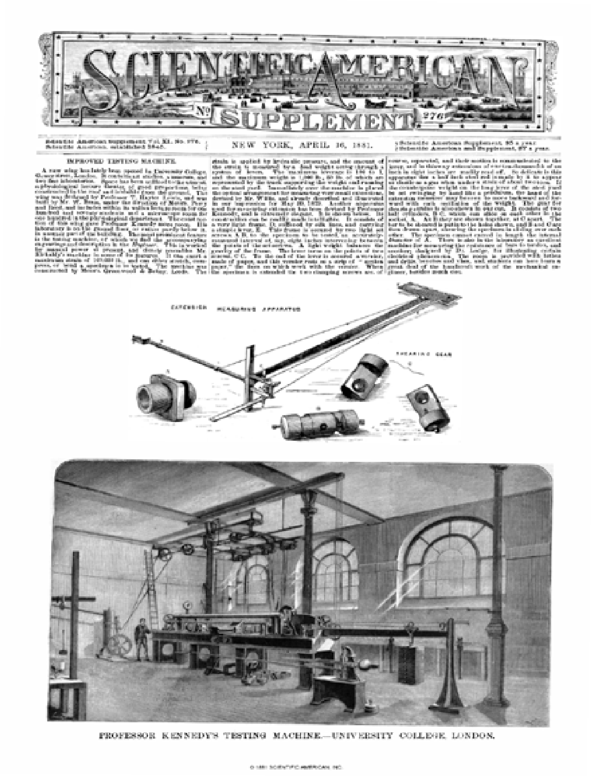 Scientific American Supplements Volume 11, Issue 276supp | Scientific ...