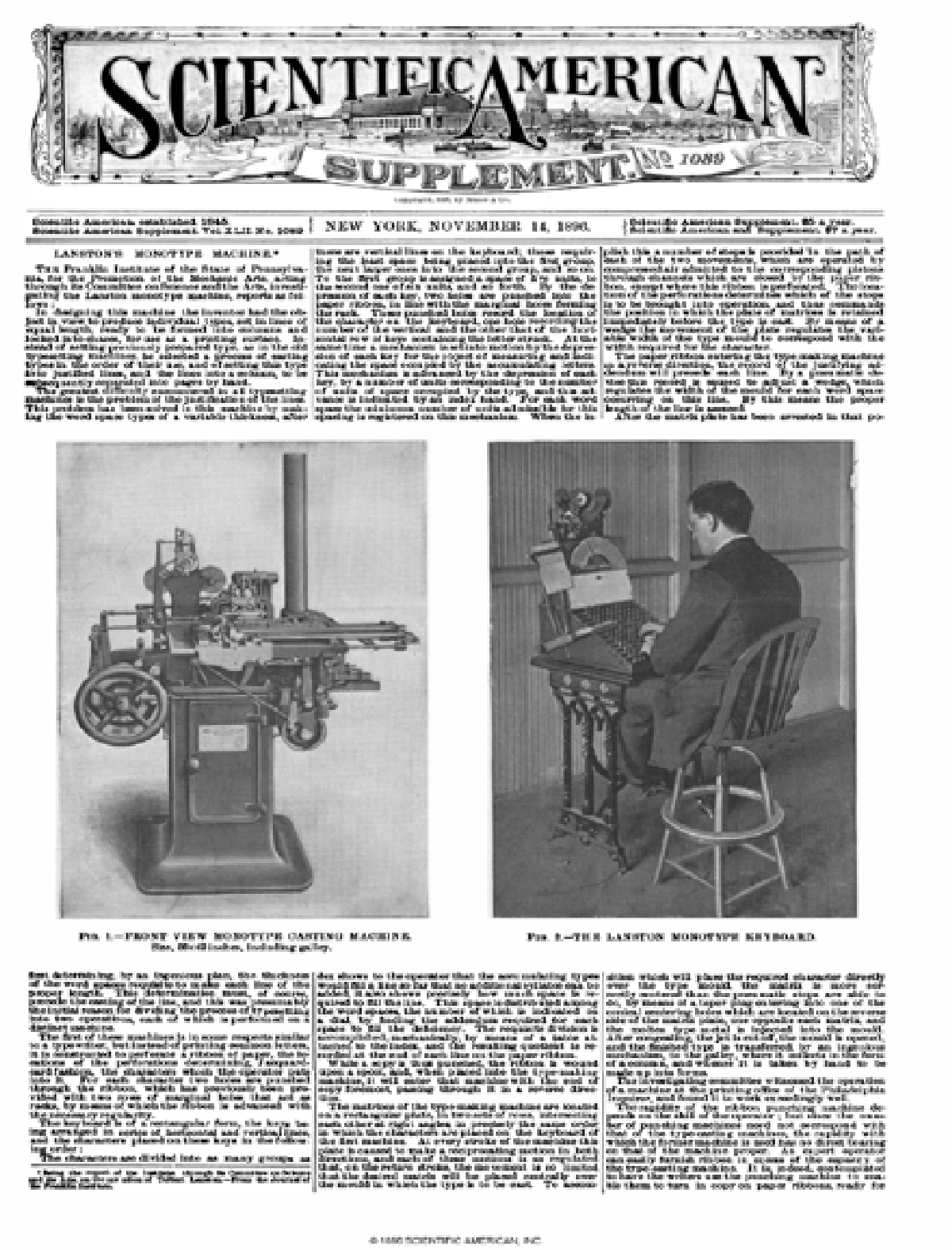 Scientific American Supplements Volume 42, Issue 1089supp | Scientific ...