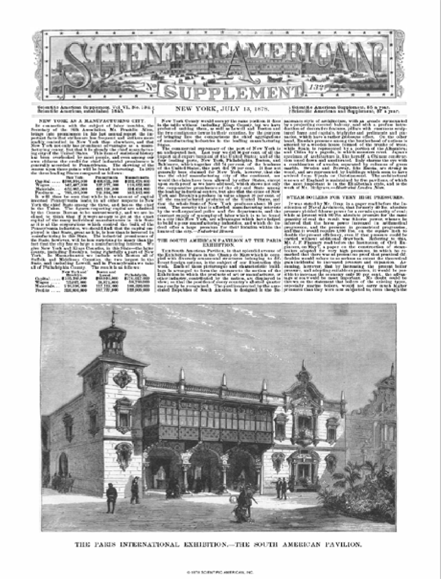 Issue Archive - 1878 | Scientific American