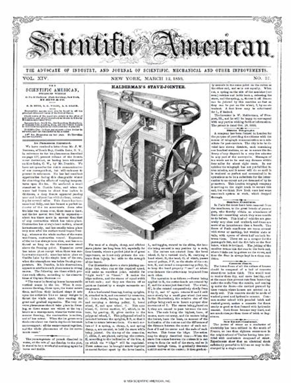 Scientific American Volume 14, Issue 27 | Scientific American