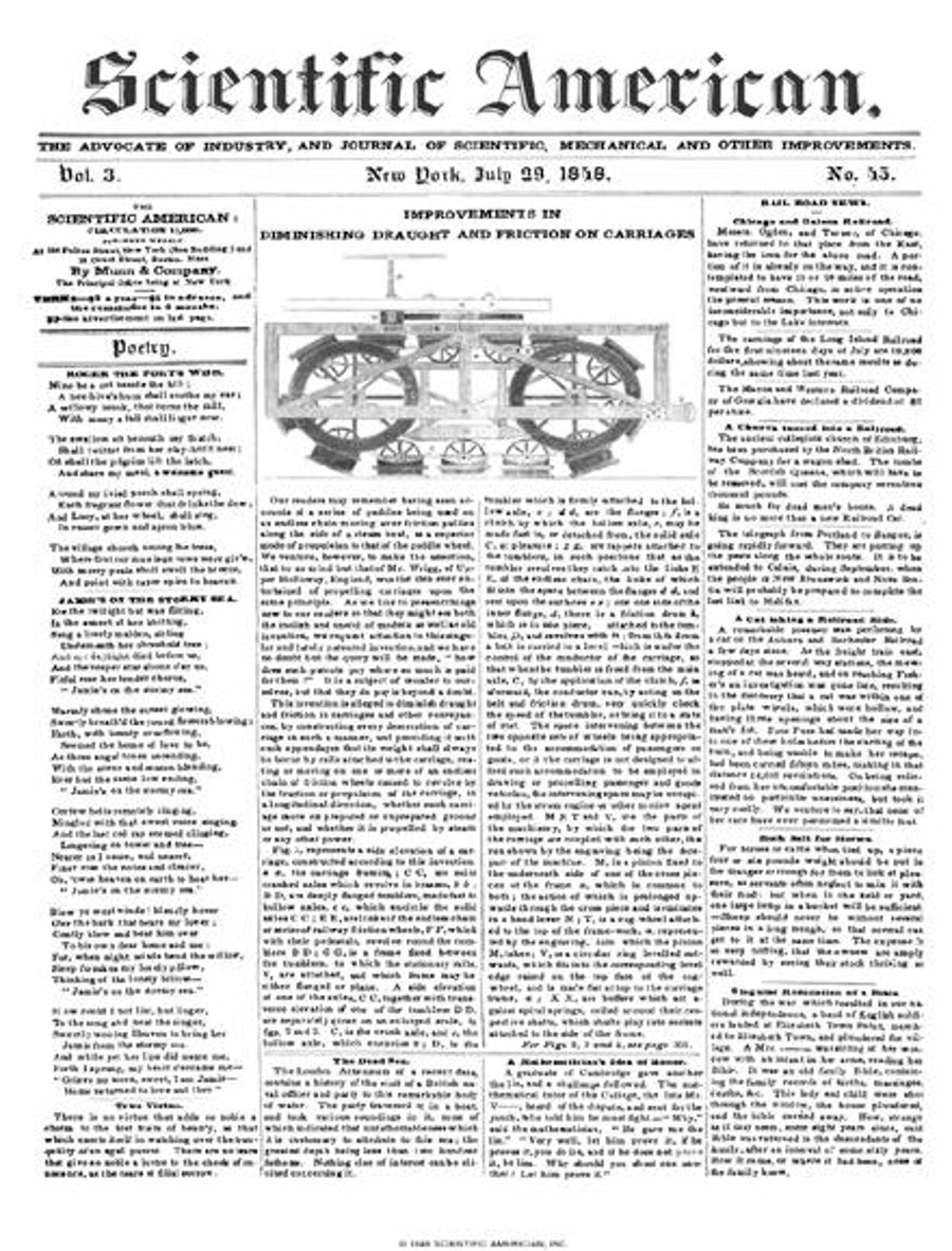 Scientific American Volume 3, Issue 45 | Scientific American