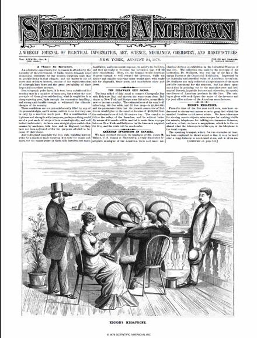 Edison's Megaphone | Scientific American