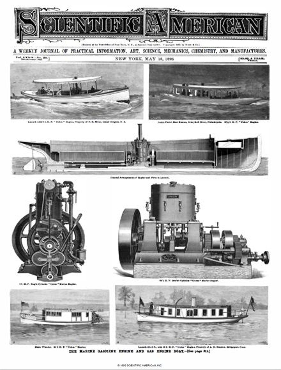 The Marine Gasoline Engine and Gas Engine Boat | Scientific American