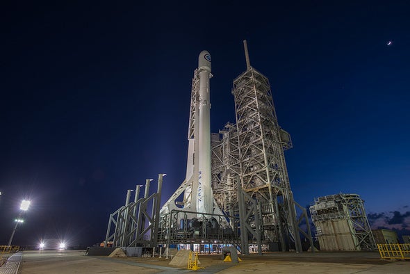 Spacex Launches Spy Satellite Sticks The Landing Scientific American