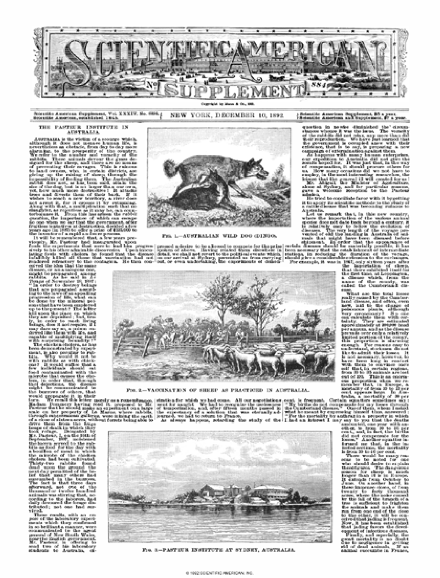 Issue Archive - 1892 | Scientific American