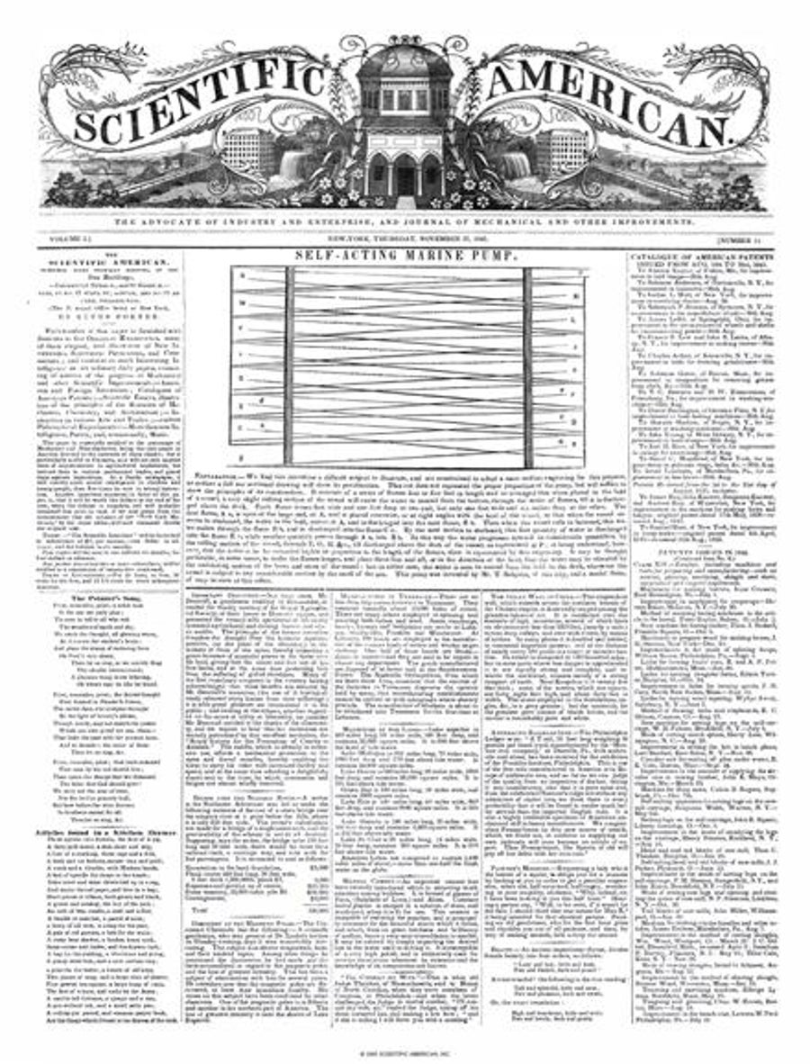 Scientific American Magazine Vol. 1 No. 11 | Scientific American