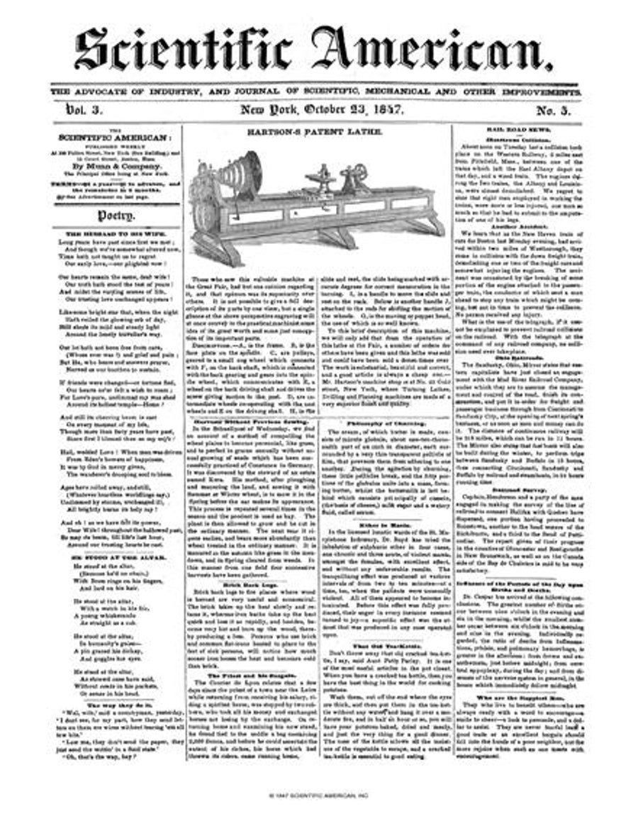 Issue Archive - 1847 | Scientific American