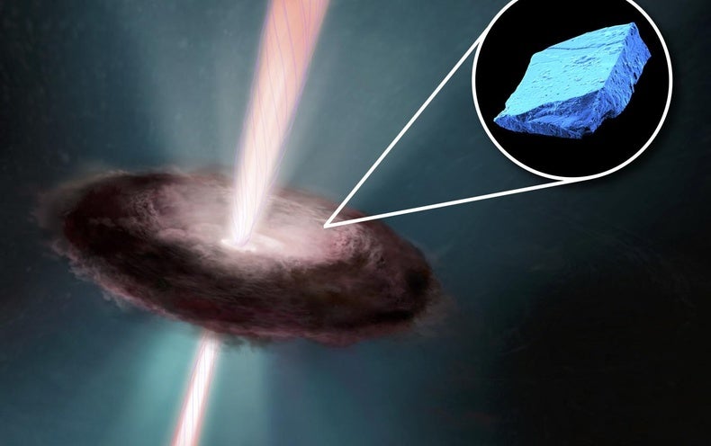 Blue Meteorite Crystals Reveal the Sun's Wild Youth - Scientific American