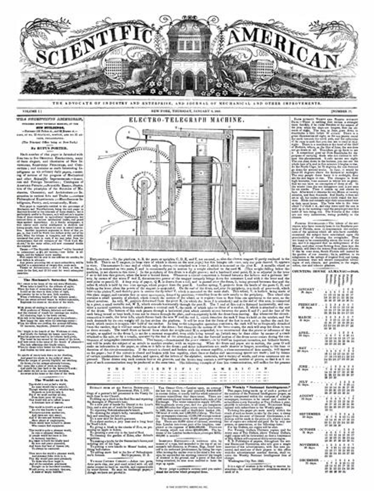 Scientific American Volume 1, Issue 17 | Scientific American