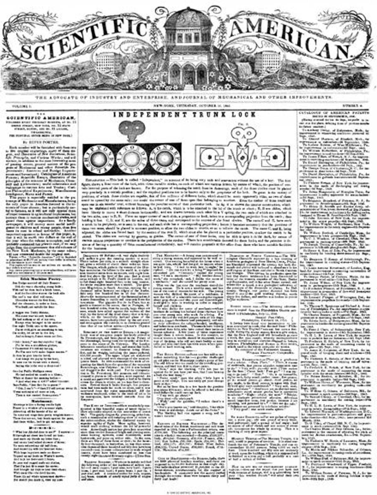 Scientific American Volume 1, Issue 8 | Scientific American