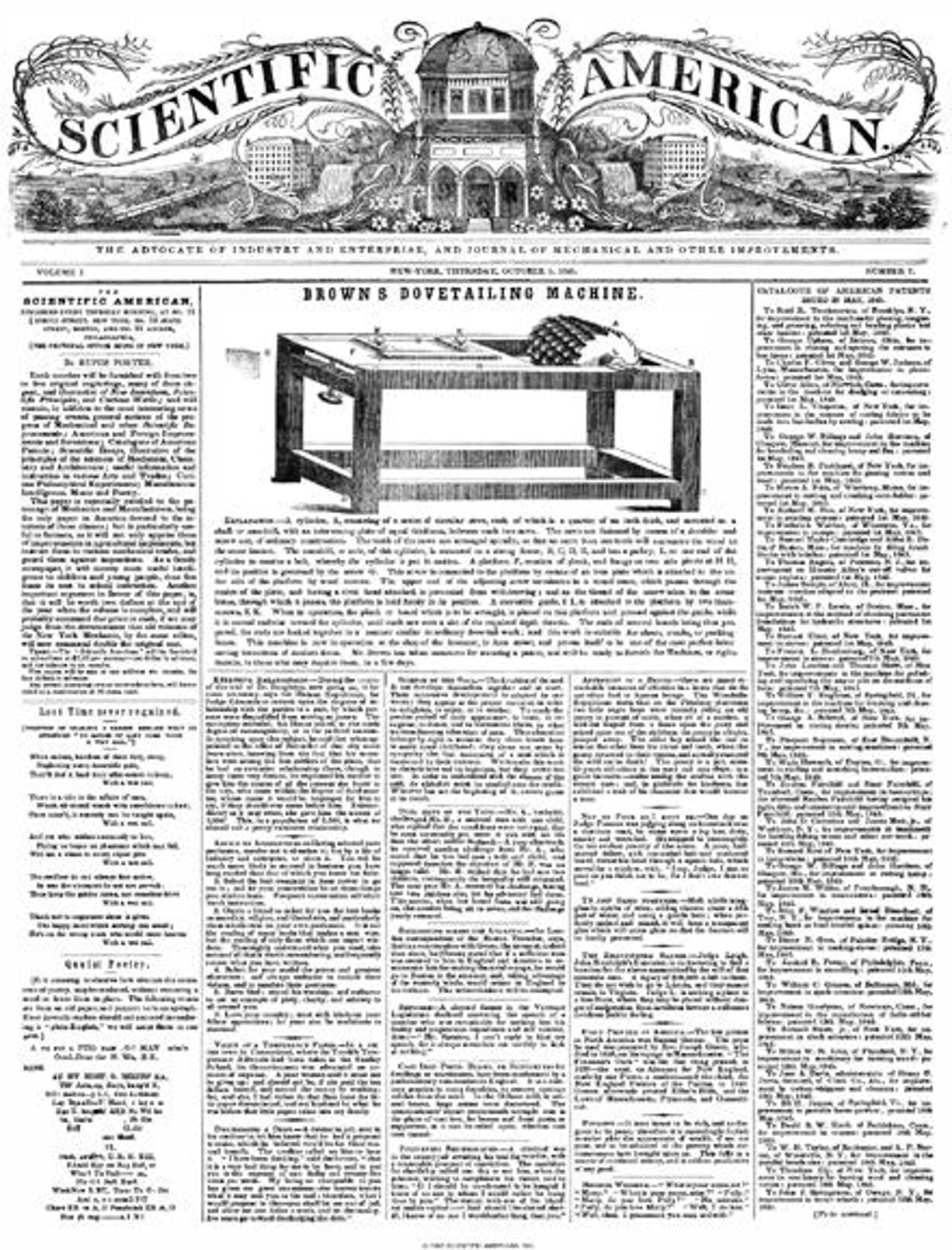 Scientific American Volume 1, Issue 7 | Scientific American