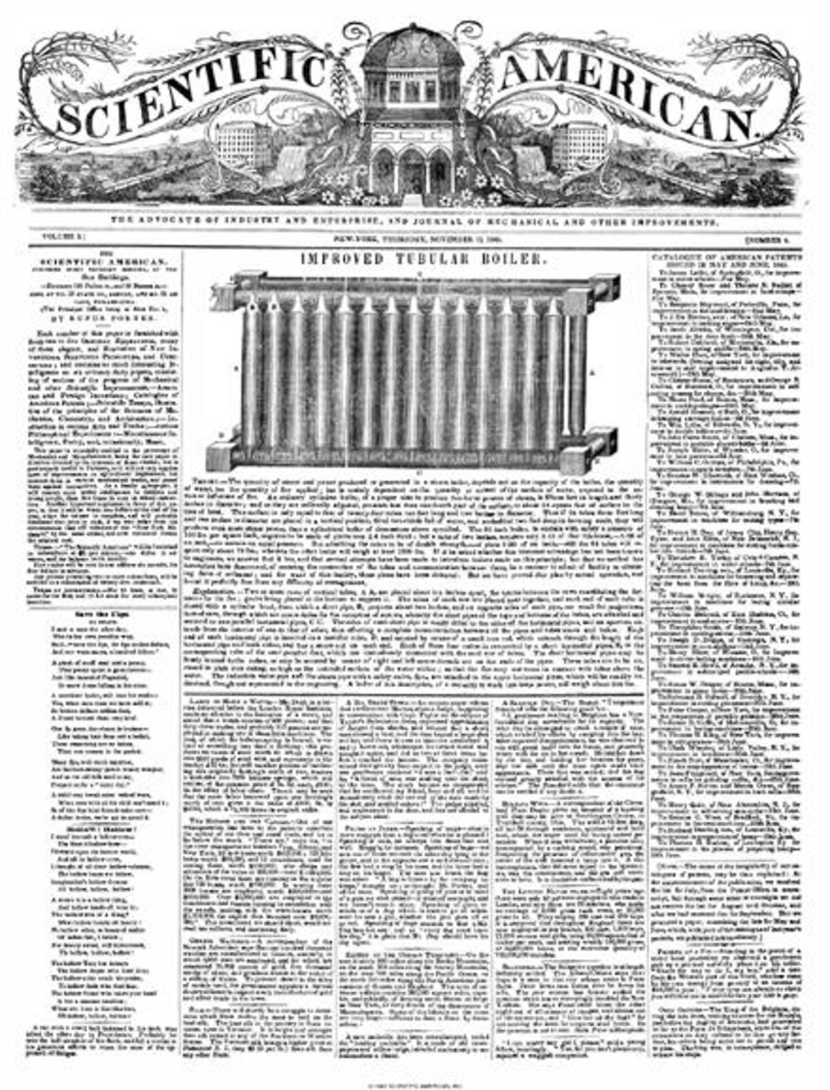 Scientific American Volume 1, Issue 9 | Scientific American