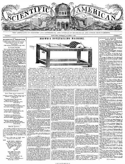 Scientific American Volume 1, Issue 7 | Scientific American