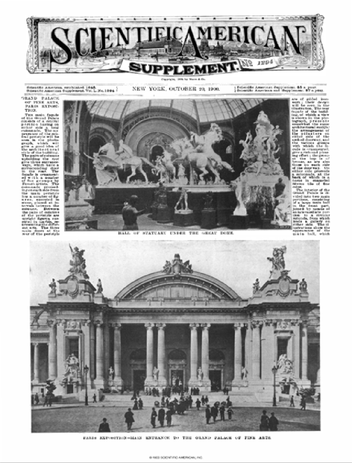 Scientific American Supplements Volume 50, Issue 1294supp | Scientific ...
