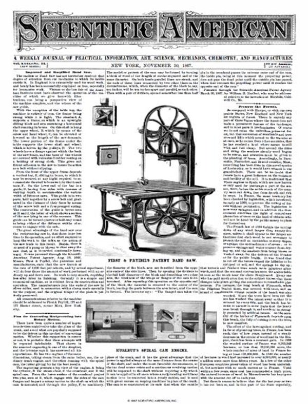 Issue Archive 1867 Scientific American