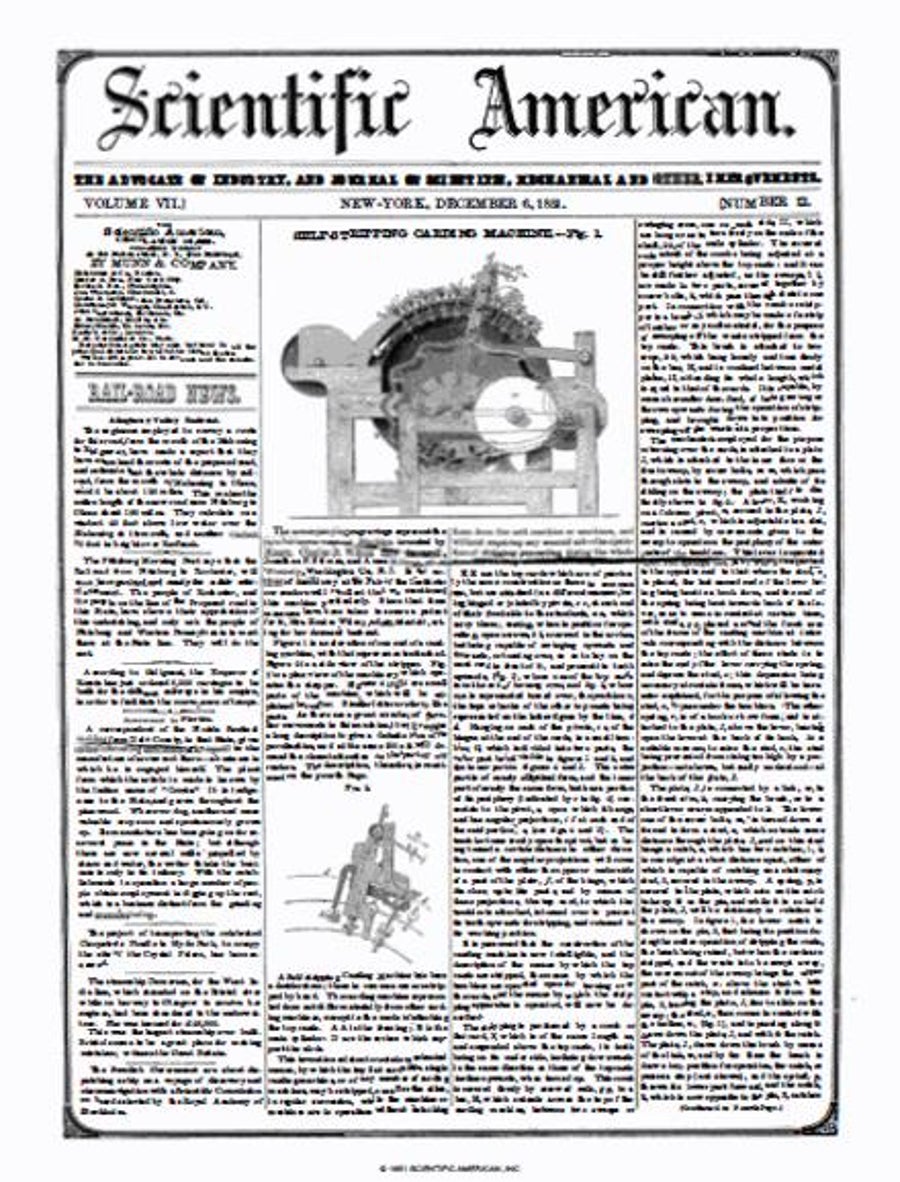 Scientific American Volume 7, Issue 12 | Scientific American