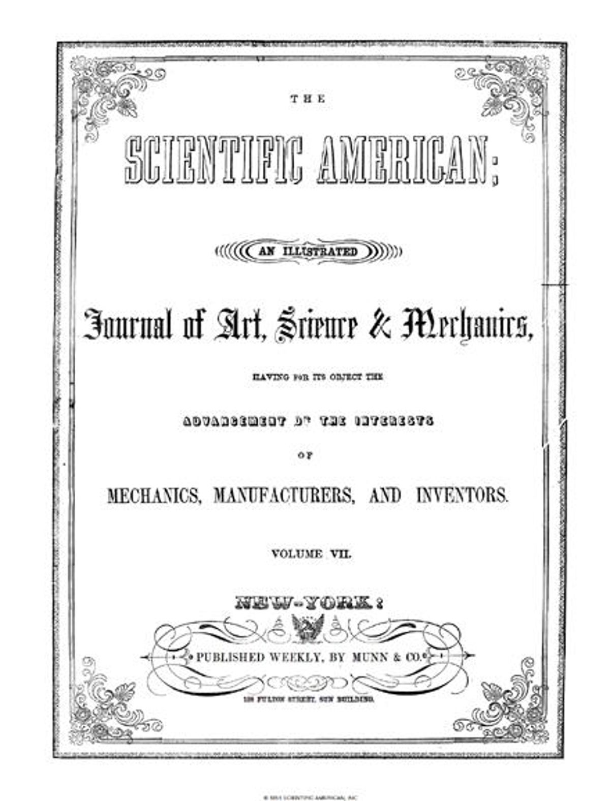 Scientific American Volume 7, Issue 1 | Scientific American