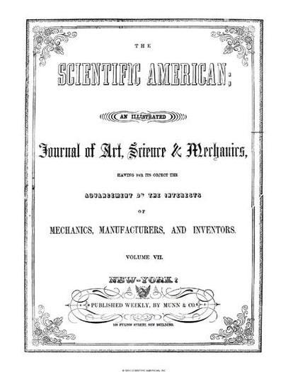 Scientific American Volume 7, Issue 1 | Scientific American