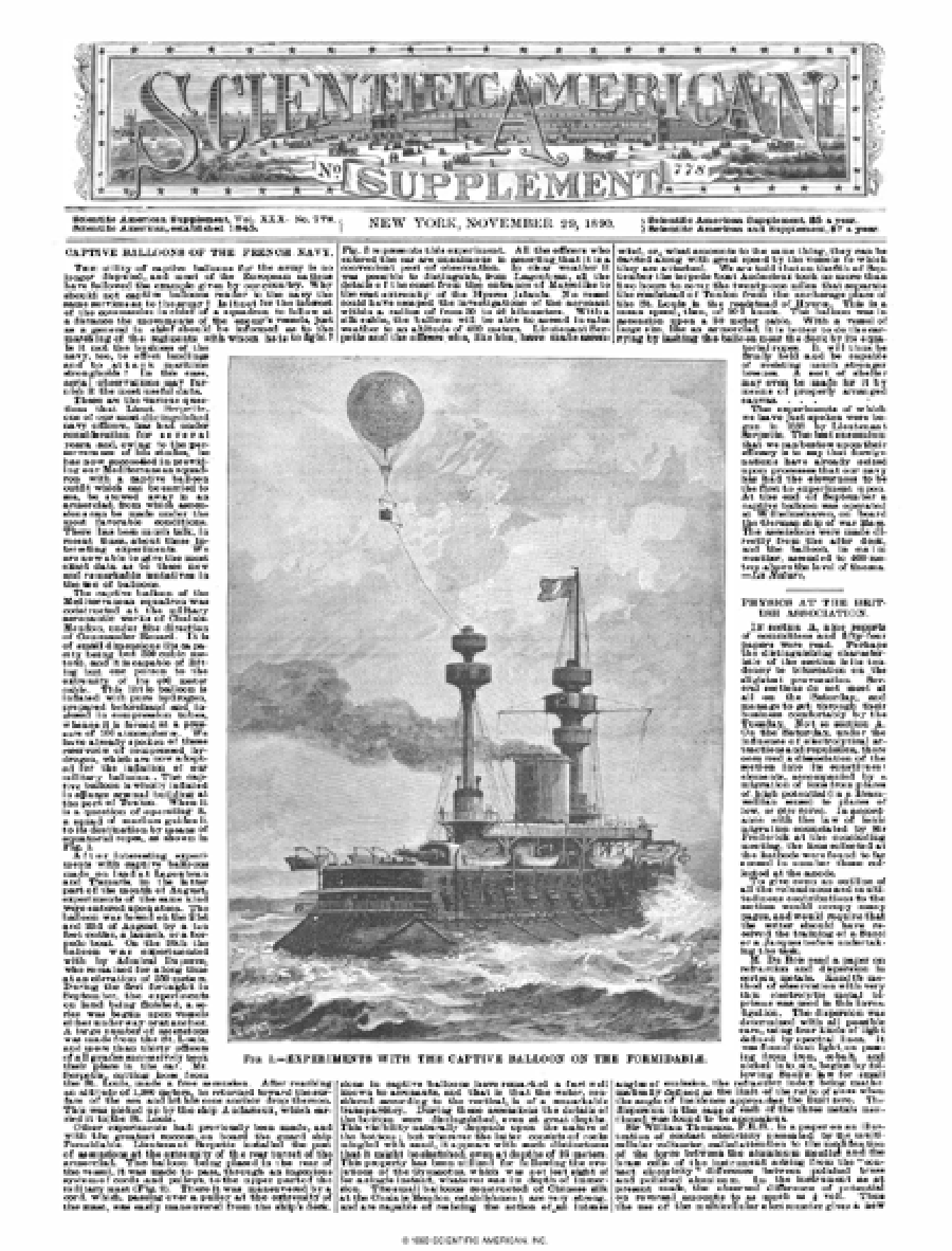 Issue Archive - 1890 | Scientific American