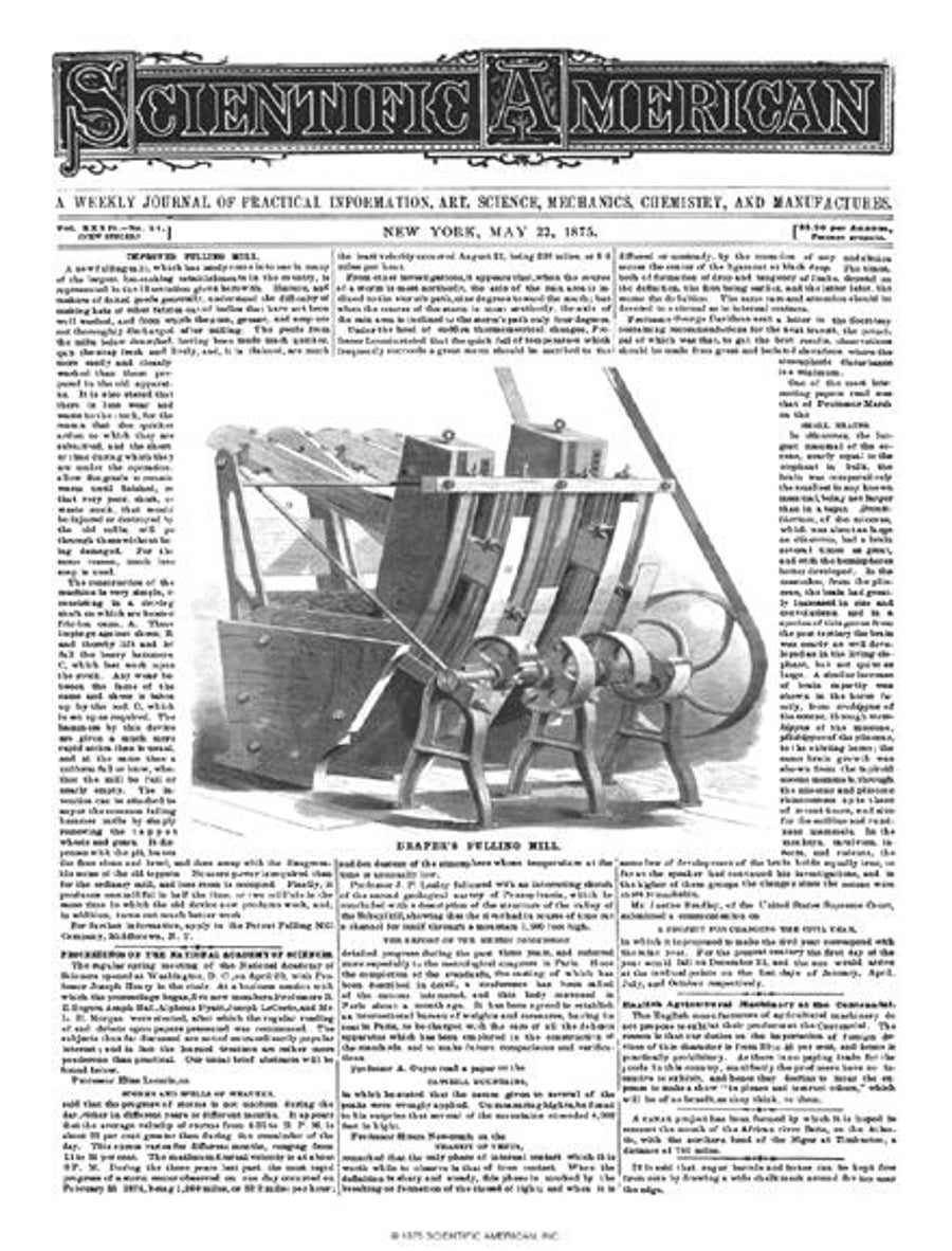 Issue Archive - 1875 | Scientific American