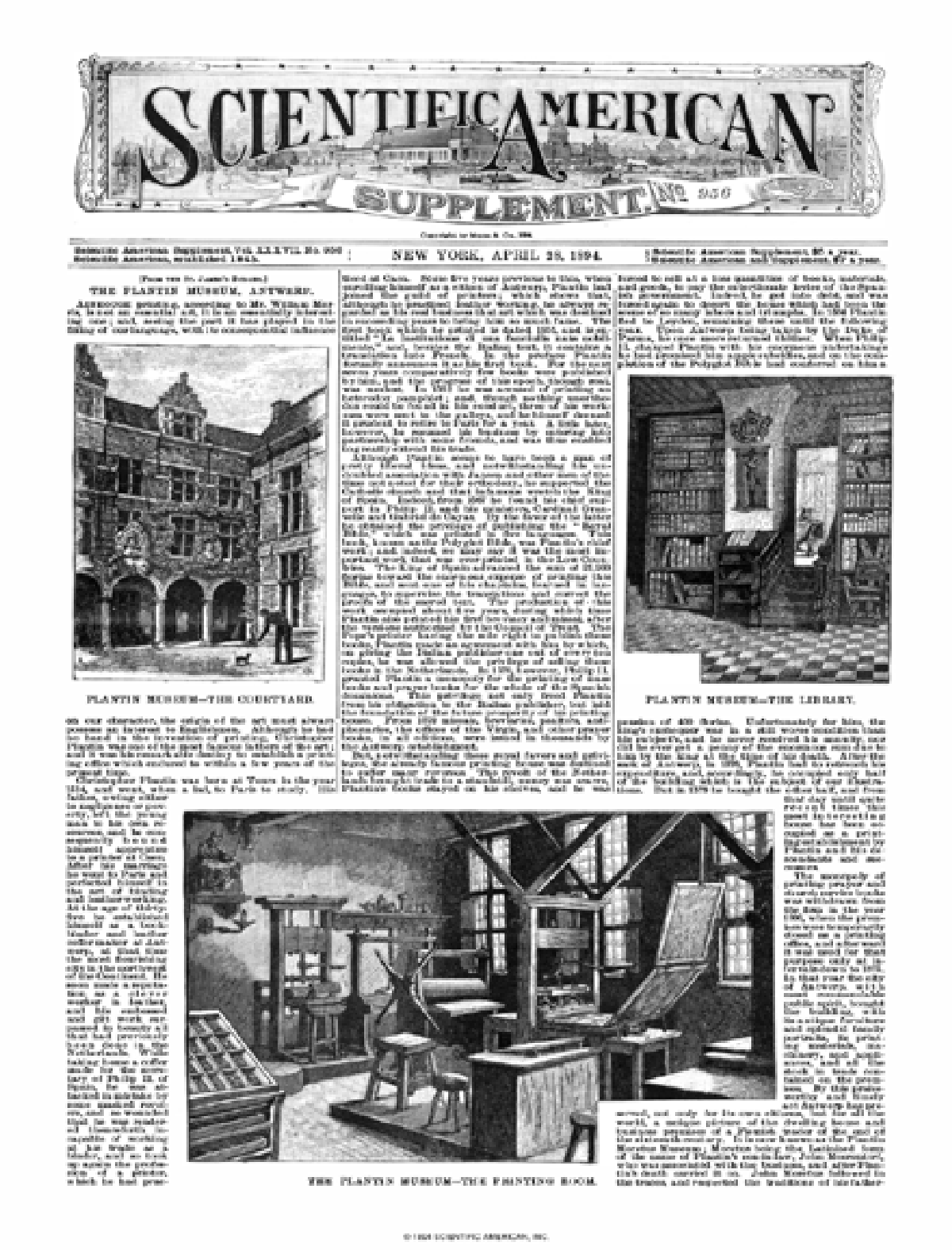 Scientific American Supplements Volume 37, Issue 956supp | Scientific ...