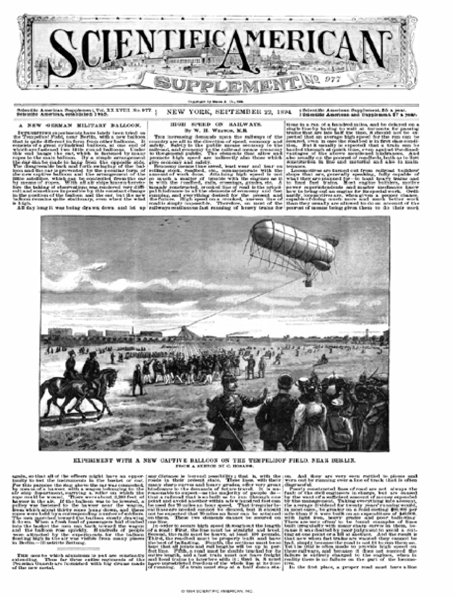 Issue Archive - 1894 | Scientific American