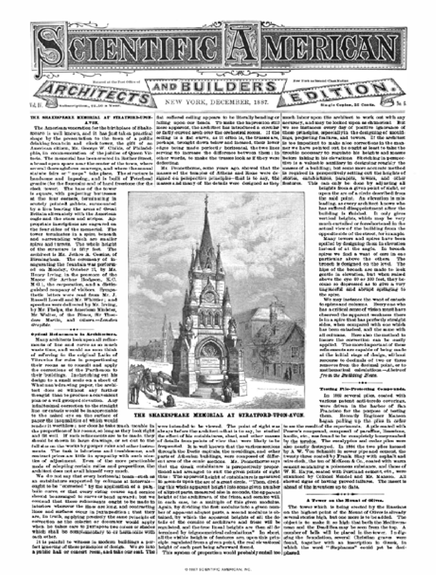 Issue Archive - 1887 | Scientific American