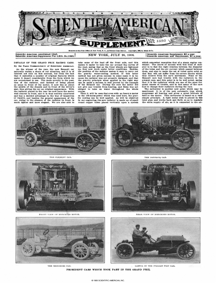 Details of the Grand Prix Racing Cars | Scientific American