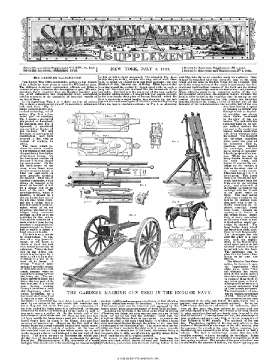 The Gardner Machine Gun | Scientific American
