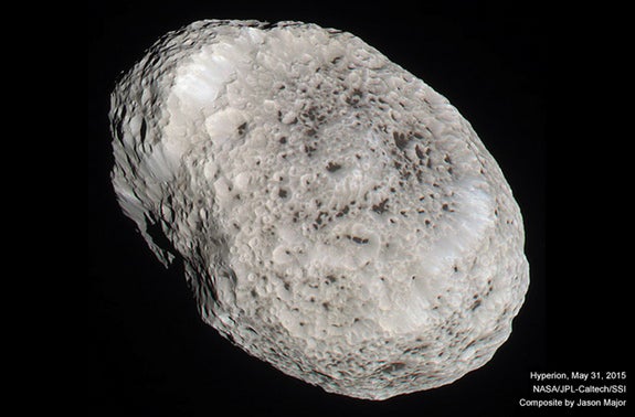 Cassini Spacecraft Sees Saturn's Moon Hyperion One Last Time ...